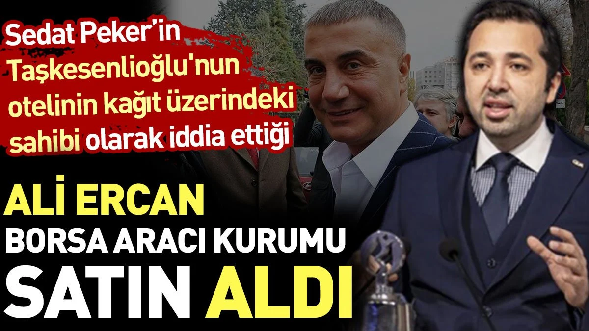 Sedat Peker’in Taşkesenlioğlu'nun otelinin kağıt üzerindeki sahibi ...